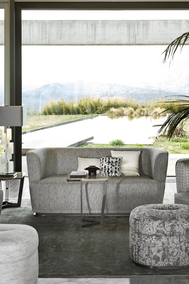 Lollo tub chair. Rubelli Casa. Design Marco Piva