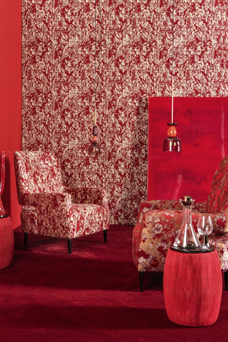 Goldfinger. Silk brocade. Rubelli