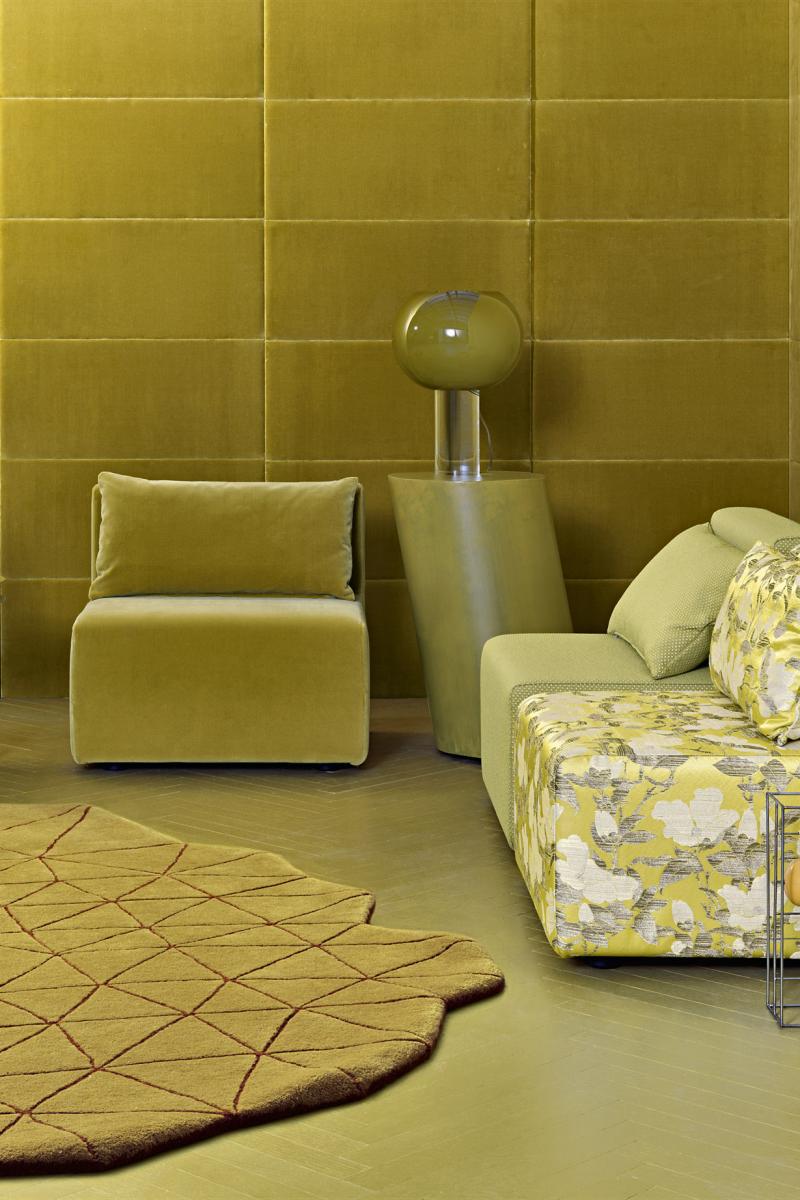 Ombra. Plain velvet in pure cotton. Rubelli