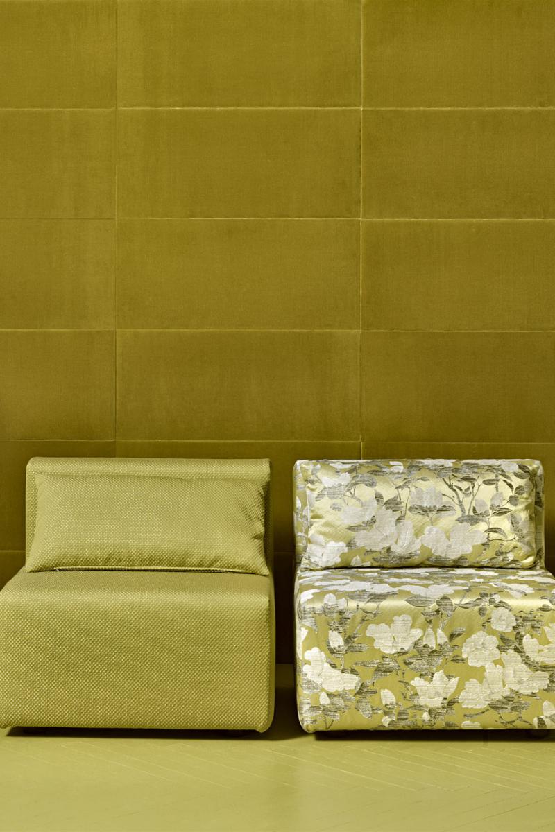 Ombra. Plain velvet in pure cotton. Rubelli