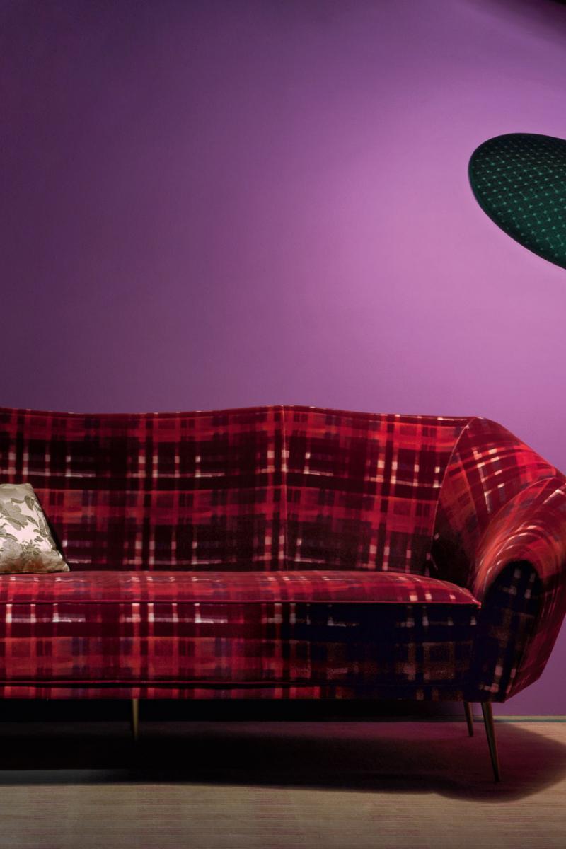 Ombra. Plain velvet in pure cotton. Rubelli